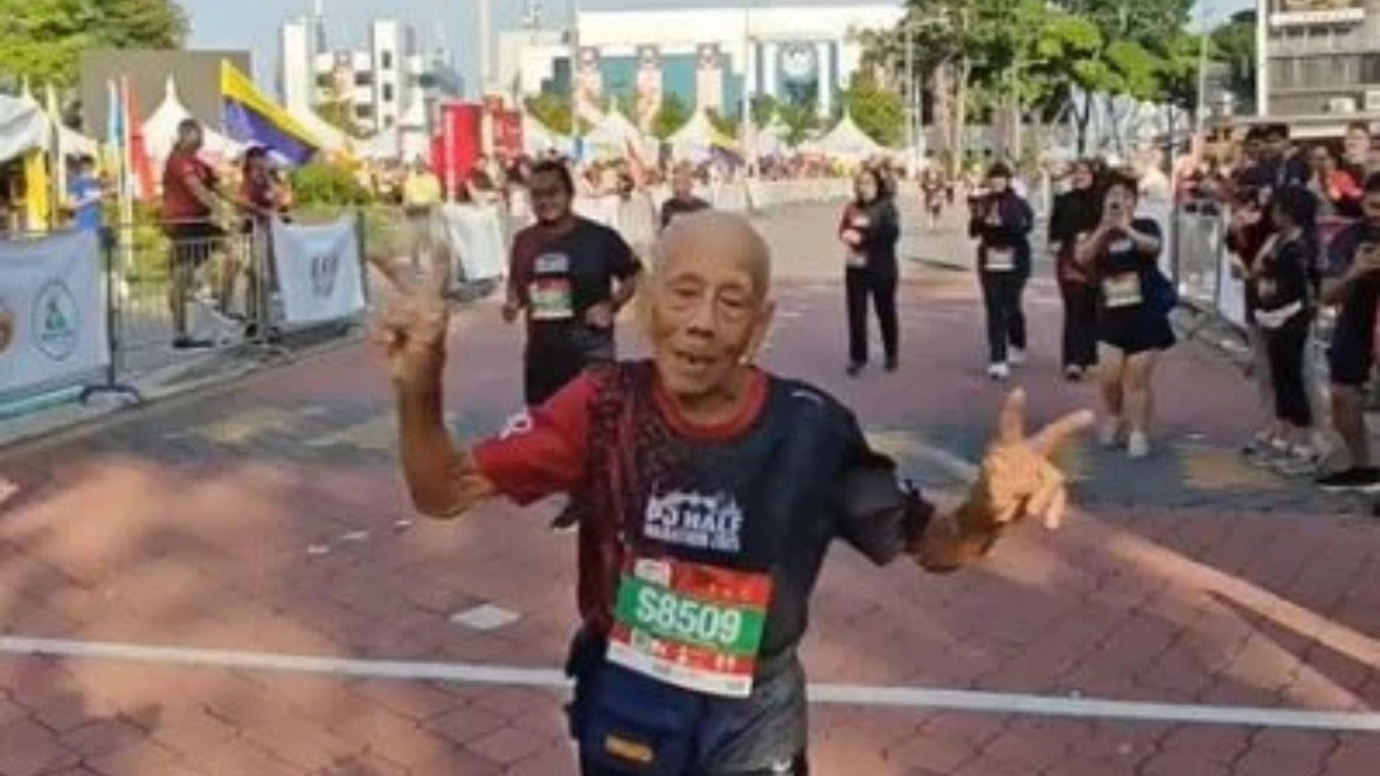 91-Year-Old M'sian completes 10KM run in 1 hour 46 minutes