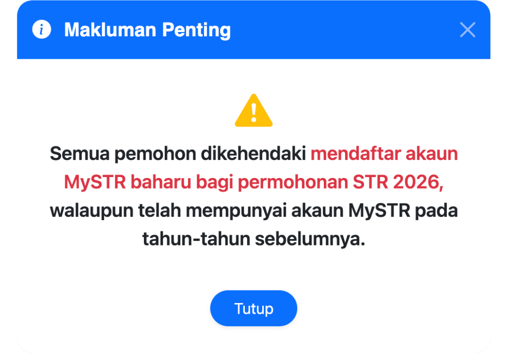STR 2026 Guide: New MySTR application, recurring applicants, login ...